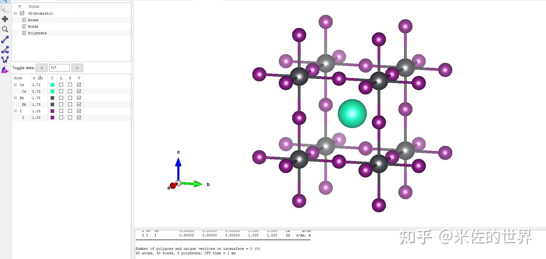 如何在VESTA同一原子中设置不同颜色 - 知乎