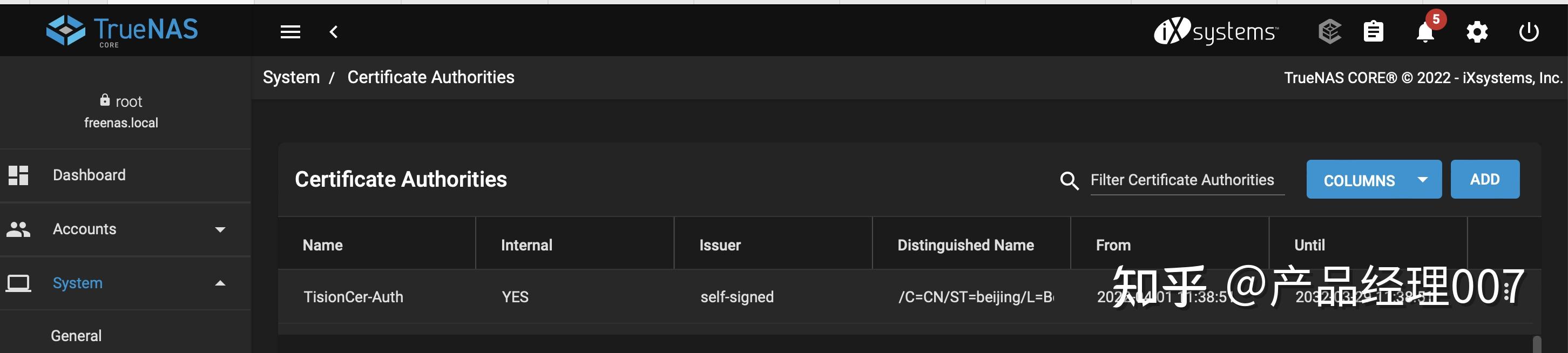 回答：TrueNAS升级证书过期问题（Certificate 'freenas_default' has expired）如何解决？ - 知乎