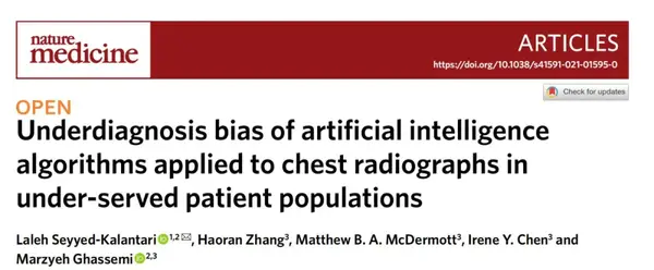 Nat Med | AI辅助胸片诊断偏差: 加剧现有医疗偏见的风险 - 知乎