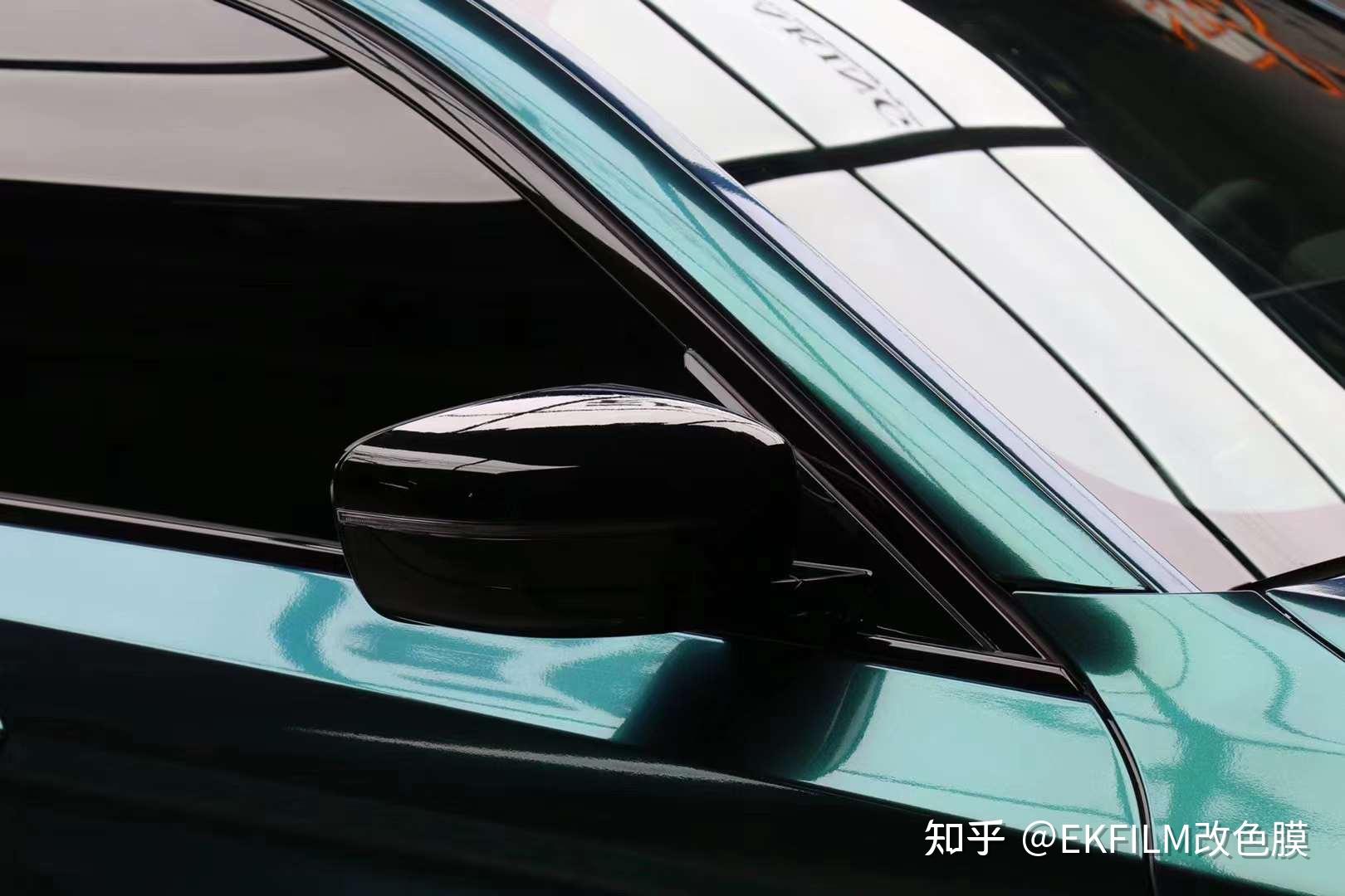 适合夏天贴的颜色：宝马5系贴膜EKFILM-EK改色膜钻石马丁绿 - 知乎