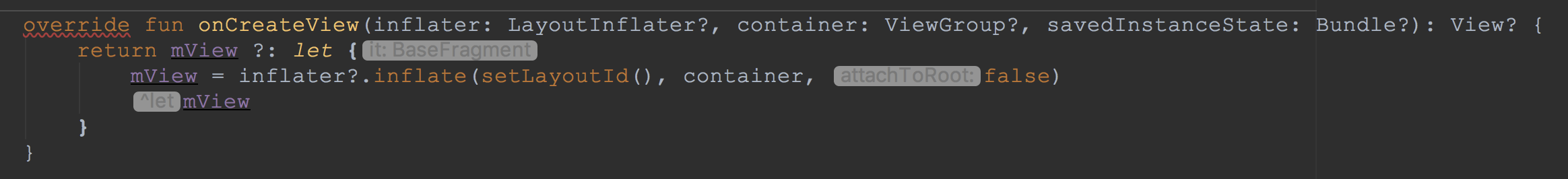 Kotlin出现 'onCreateView' overrides nothing - 知乎