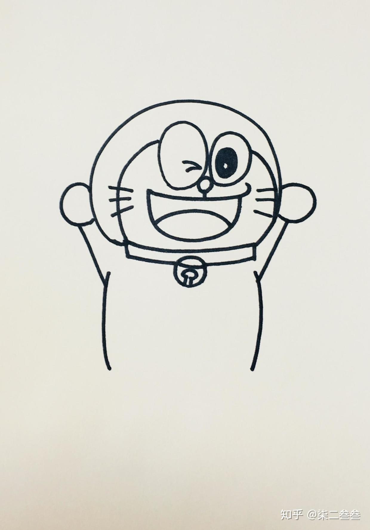 每天一张简笔画 | 哆啦A梦（内含详细步骤） - 知乎
