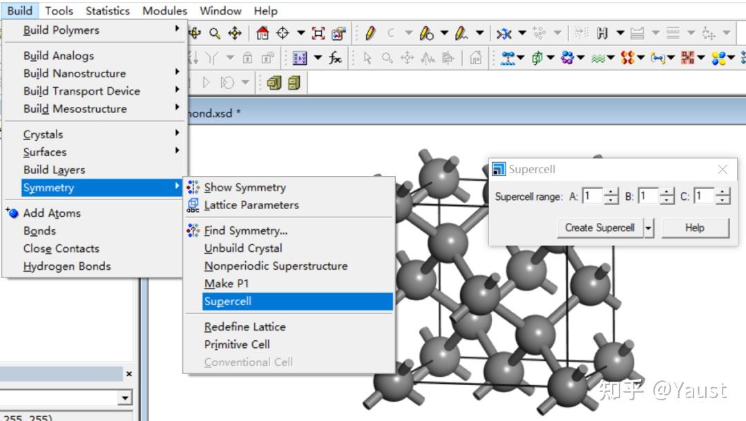 Materials Studio入门到精通【9】关于超晶胞的问题 - 知乎