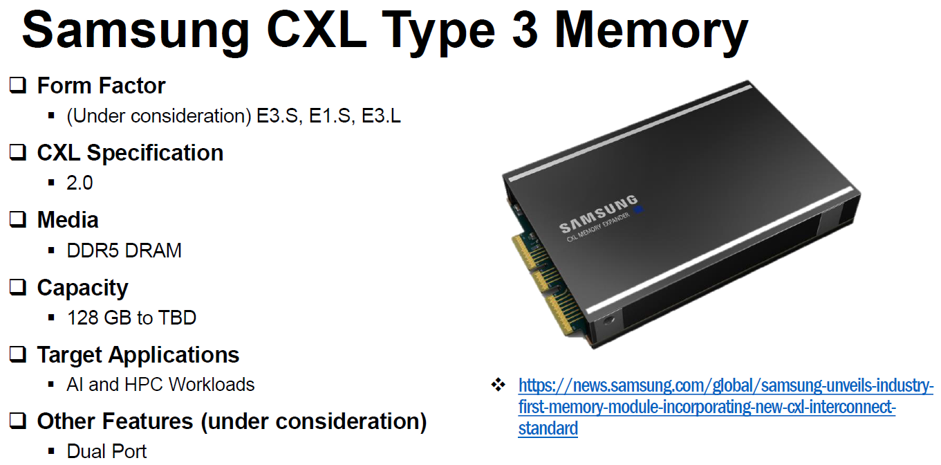 三星CXL（DDR5 on EDSFF）内存更新 - 知乎