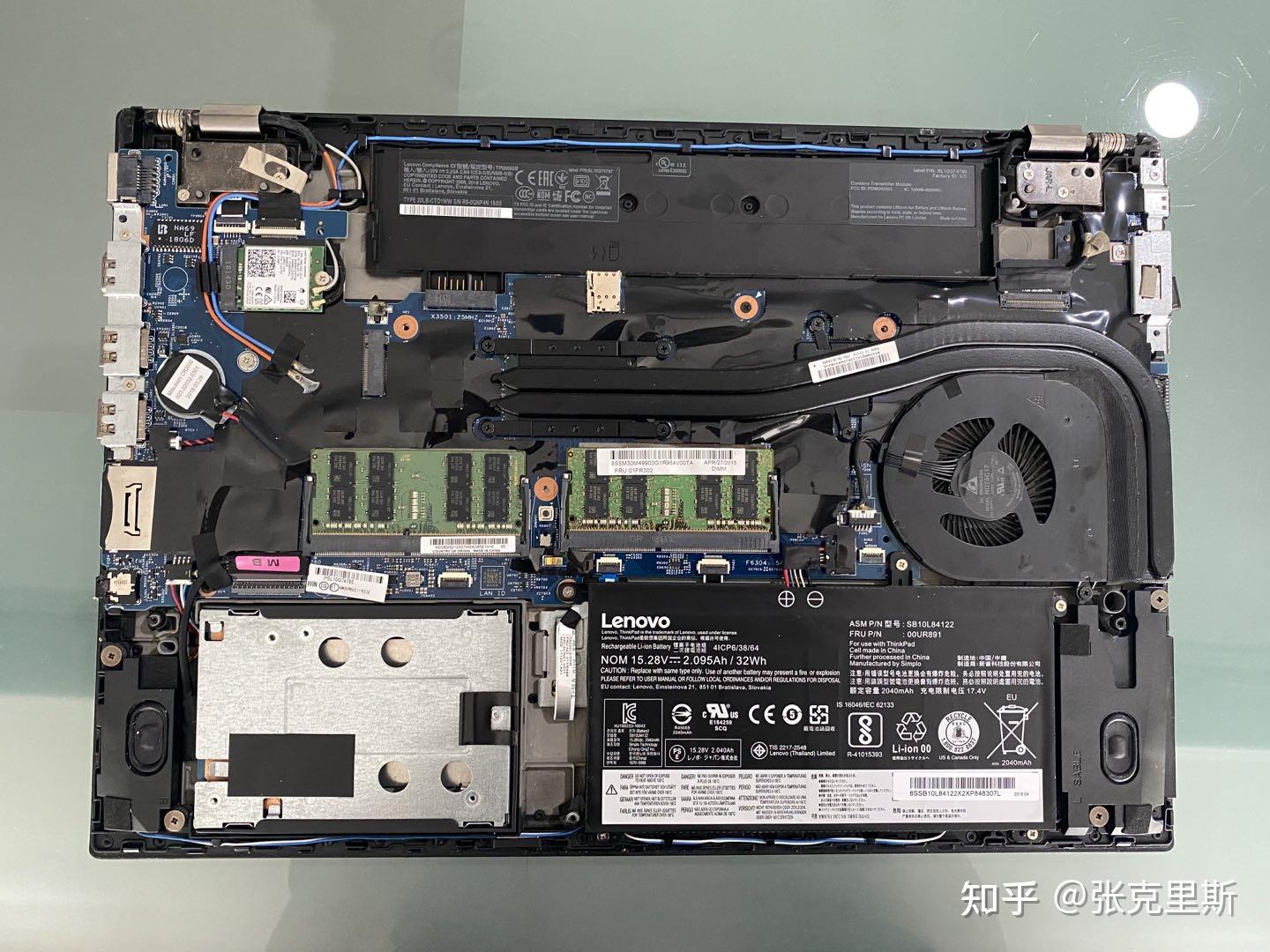 thinkpad P52s 拆机，添加内存，更换内置电池 - 知乎