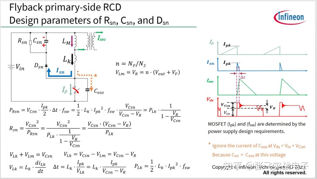 RCD钳位与RC吸收参数计算 - 知乎