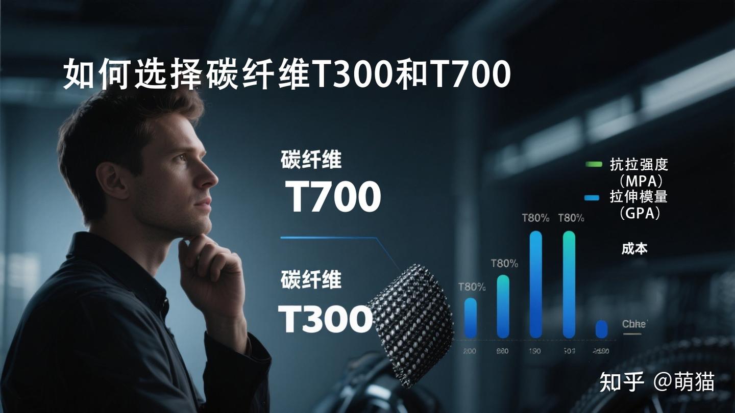 “碳纤维T300 vs T700怎么选？一张图看懂强度/模量/成本差异" - 知乎