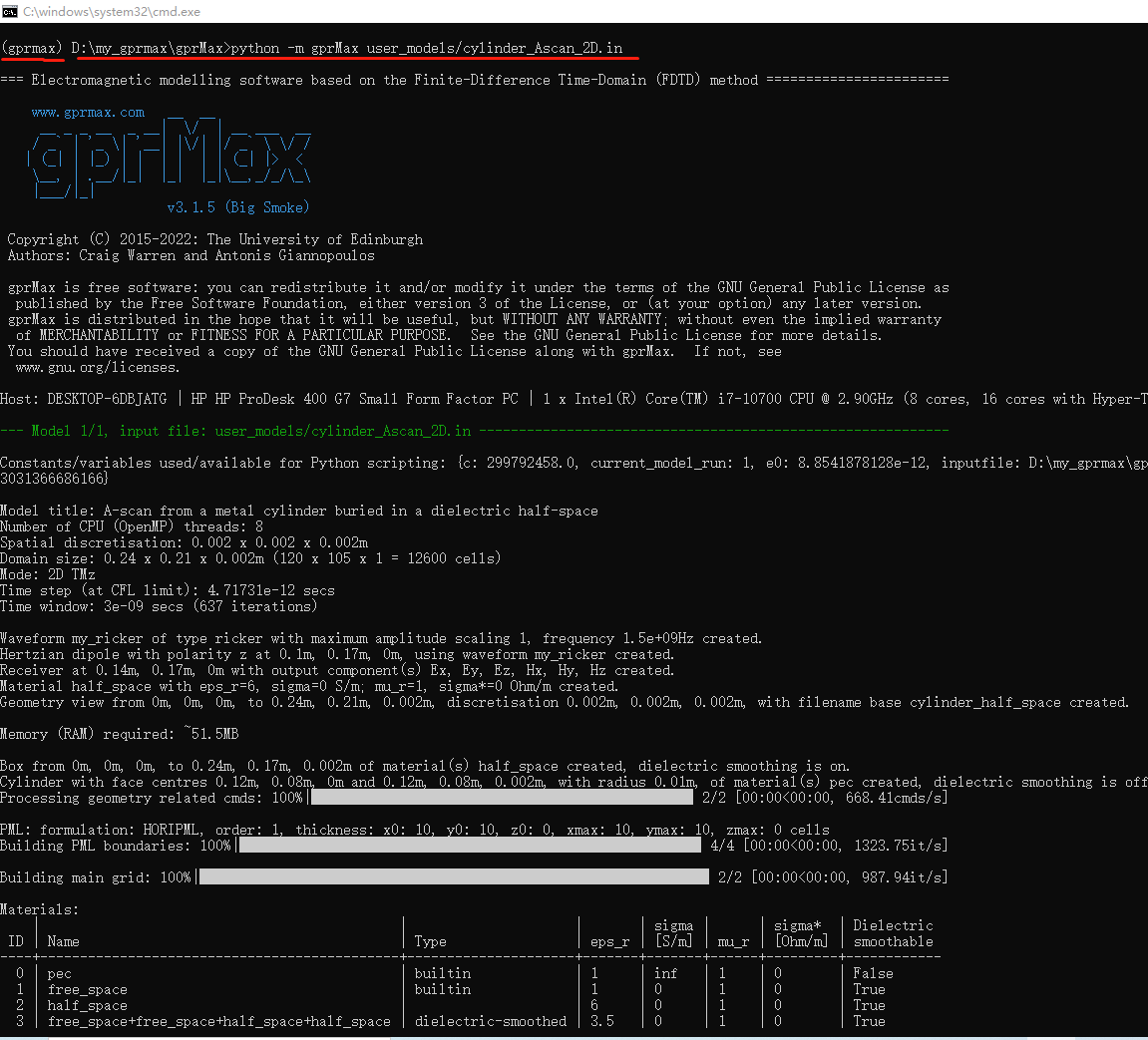 gprMax最详安装步骤及常见问题解答 - 知乎