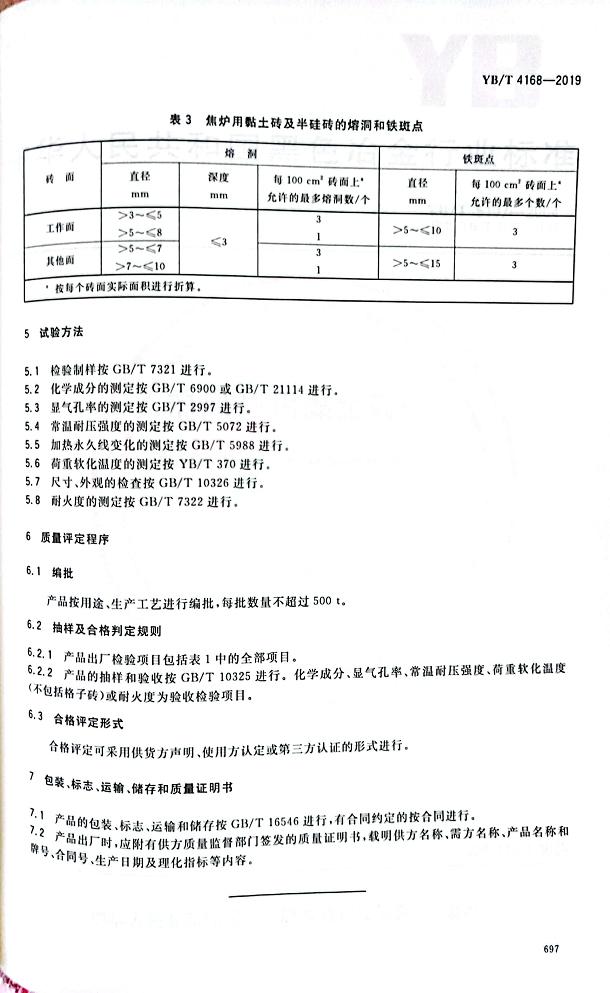 焦炉用黏土砖及半硅砖 YB/T 4168-2019 - 知乎