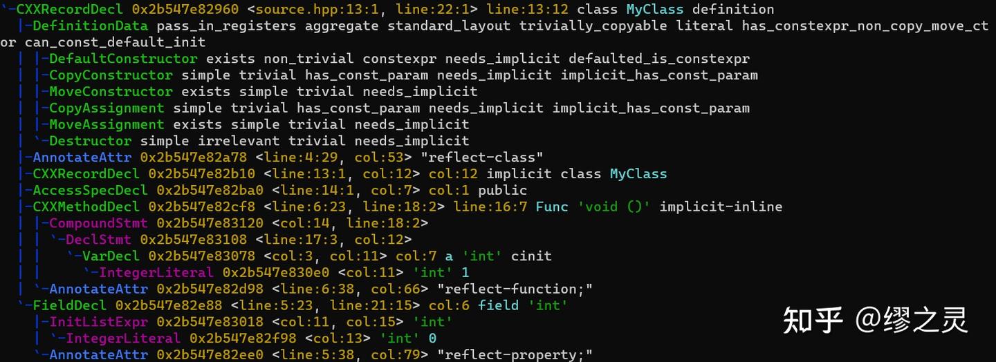 使用模板技巧和LibClang实现简易C++静态反射系统 - 知乎