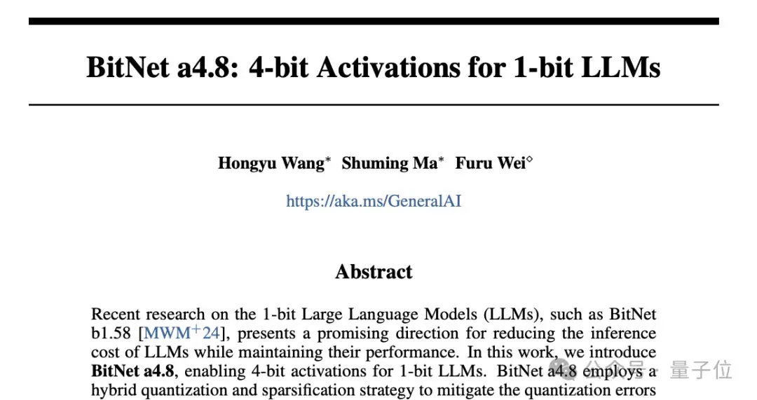 微软1bit LLM新研究：原生4bit激活值量化，可充分利用新一代GPU对4bit计算的原生支持 - 知乎