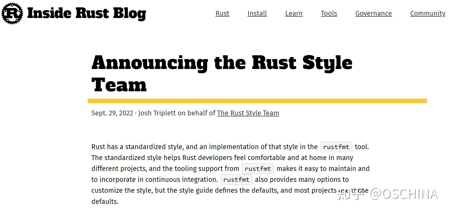 Rust Style 团队重组完成 - 知乎