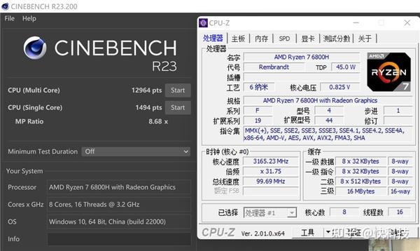同样8核心！酷睿i5-12450H VS.锐龙7 6800H对比评测：游戏性能有一拼 - 知乎