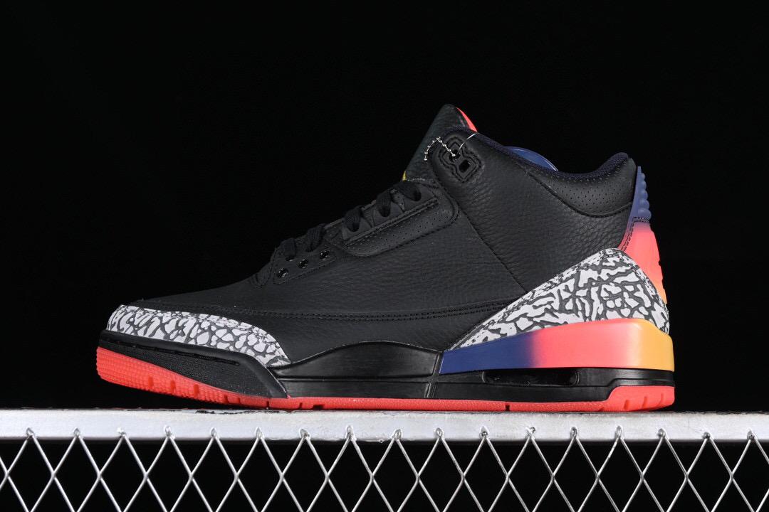 乔丹黑彩虹渐变 J Balvin x Air Jordan 3 Retro Rio AJ3 联名篮球鞋 - 知乎