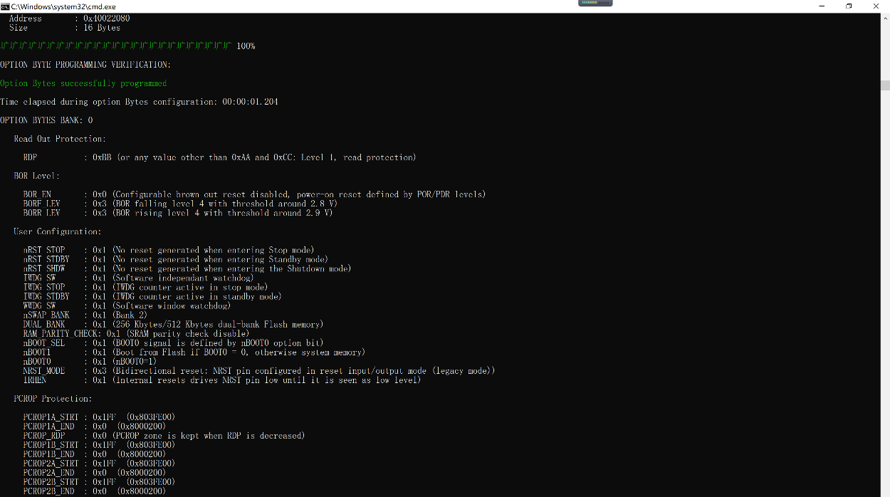 如何使用STM32CubeProgrammer 命令行烧录固件 - 知乎