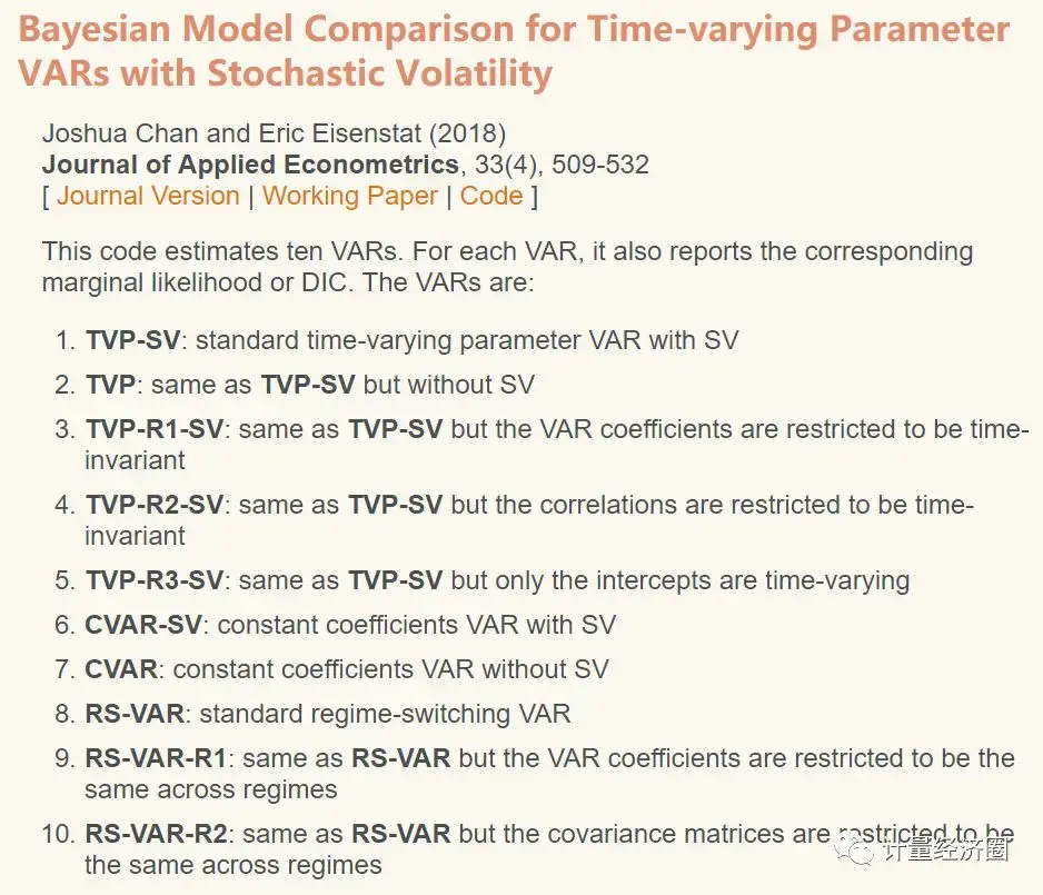 TVP-VAR, TVP-LP, TVP-LP-IV方法详解, 如何操作, 给出示例和code, 还有slides. - 知乎