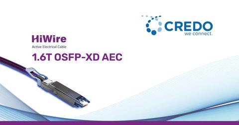 Credo发布面向超大规模脊交换的1.6Tbps OSFP-XD HiWire有源电缆 - 知乎