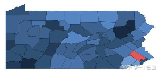 讨论：宾夕法尼亚州州长选举地图和人口变形图（1990年～2014年） - 知乎