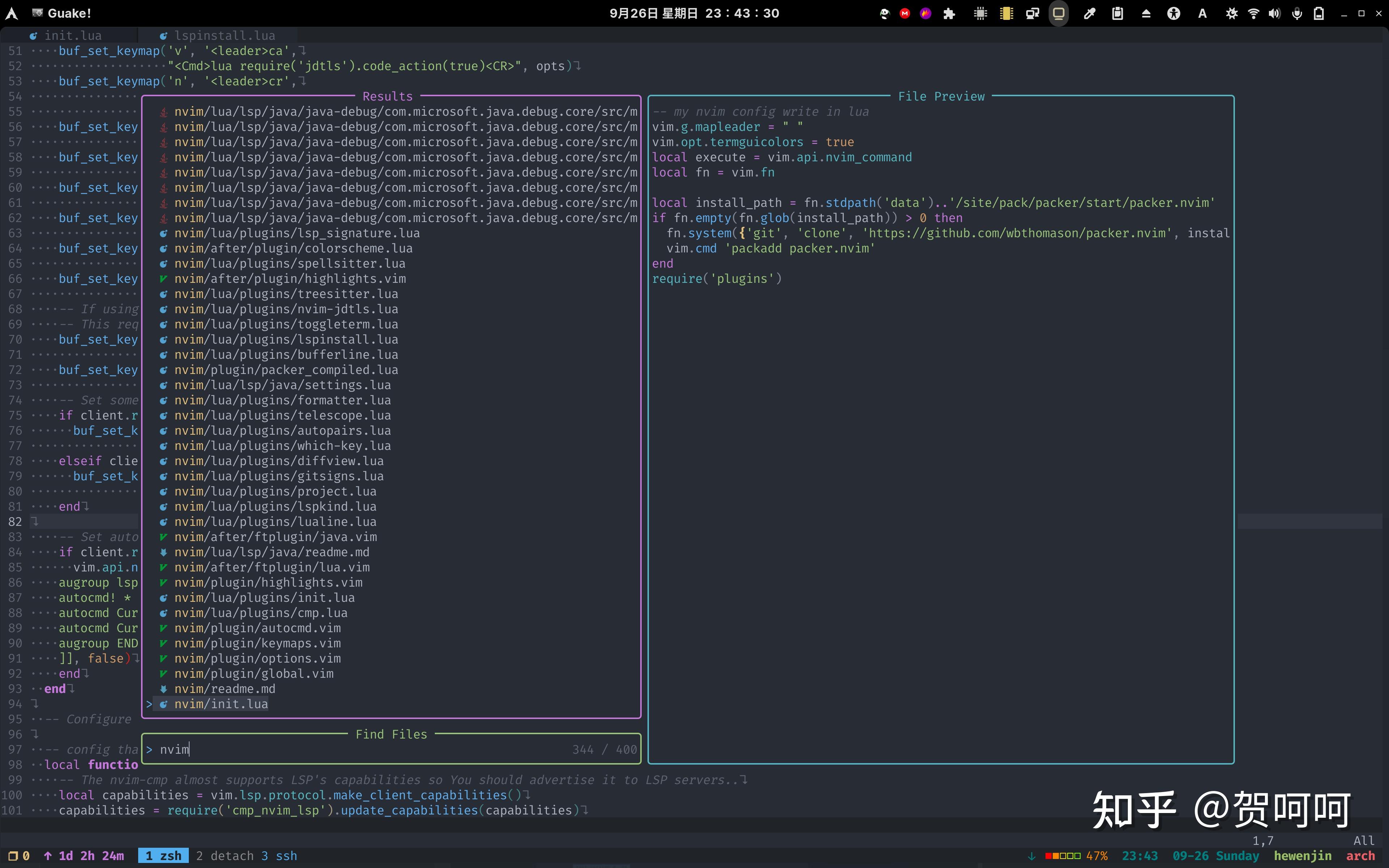 neovim 配置记录 - 知乎