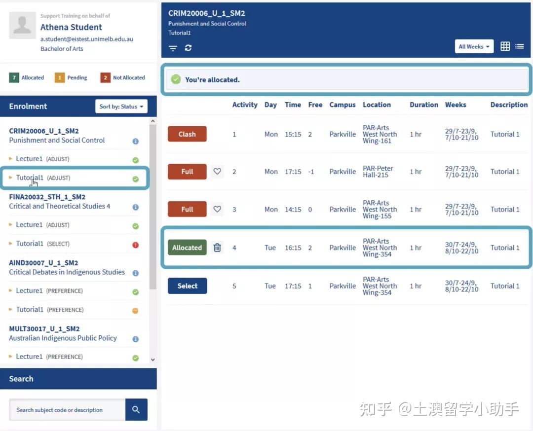 墨尔本大学｜Timetable详细指南，一文教你如何安排课程表 - 知乎