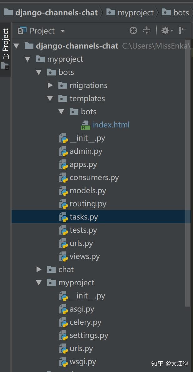 Django实战: channels+celery+websocket打造聊天机器人(附图) - 知乎
