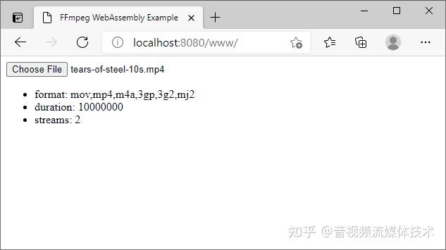FFmpeg + WebAssembly - 知乎