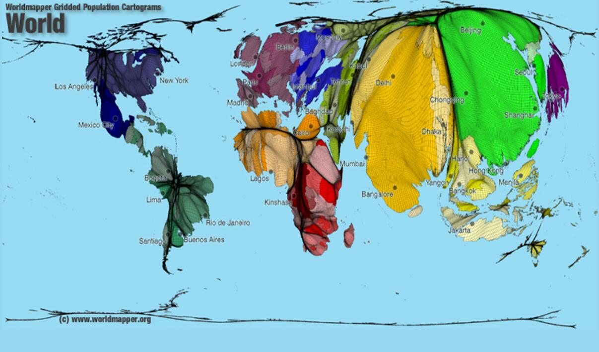 一键制作Cartogram图 - 知乎