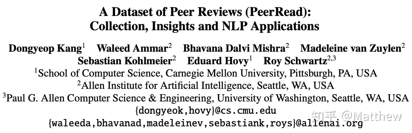 一起读论文|PeerRead:挖掘同行评审意见的价值 - 知乎