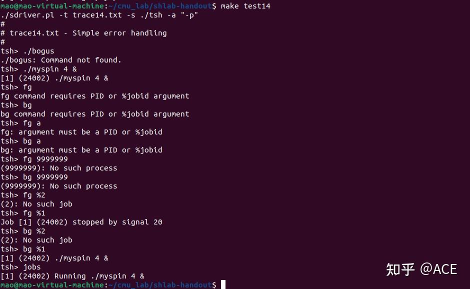 CSAPP课程Lab5 Shell Lab - 知乎