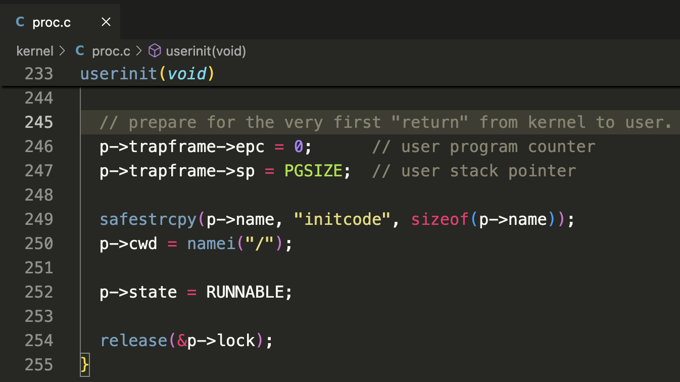 XV6操作系统入门系列(2024)-04-第一个进程 - 知乎