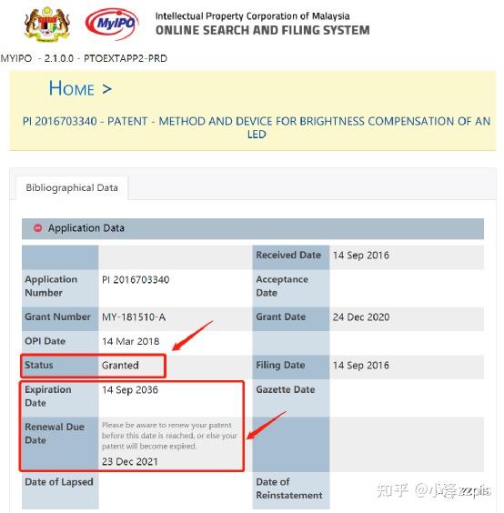 马来西亚专利法律状态查询方法 - 知乎