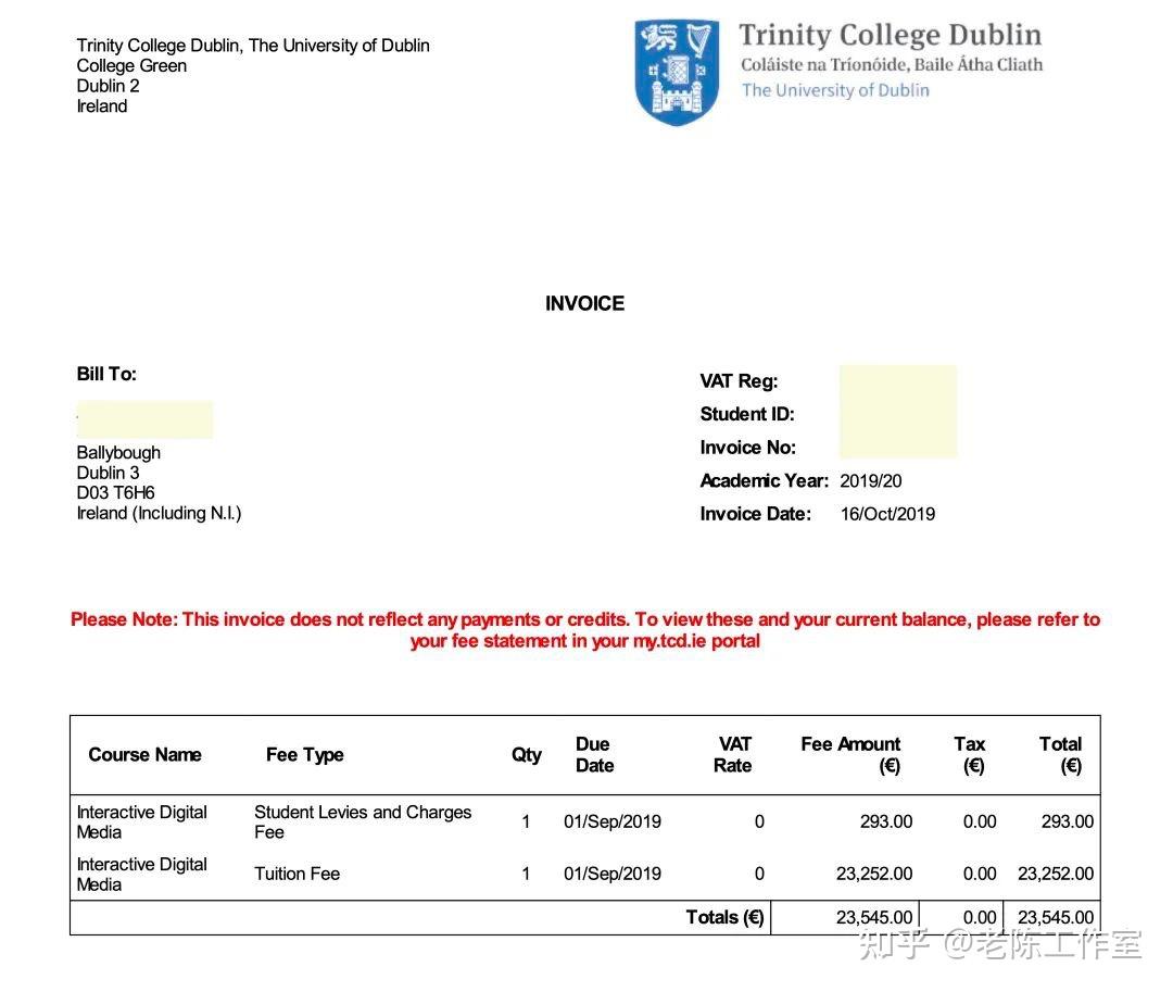 🇮🇪留学爱尔兰-都柏林圣三一大学学费全攻略 - 知乎