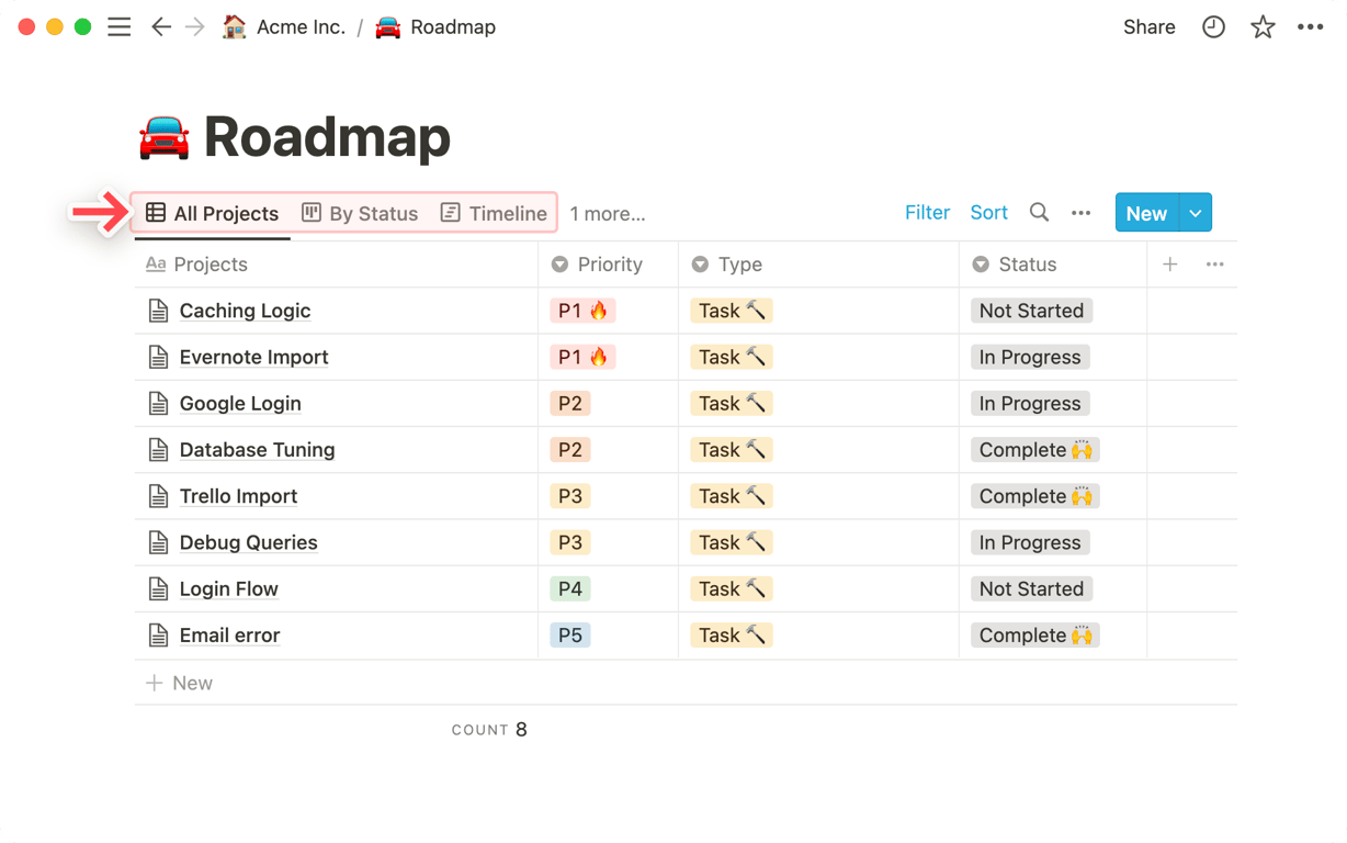 Notion使用教程3：创建数据库 - 知乎