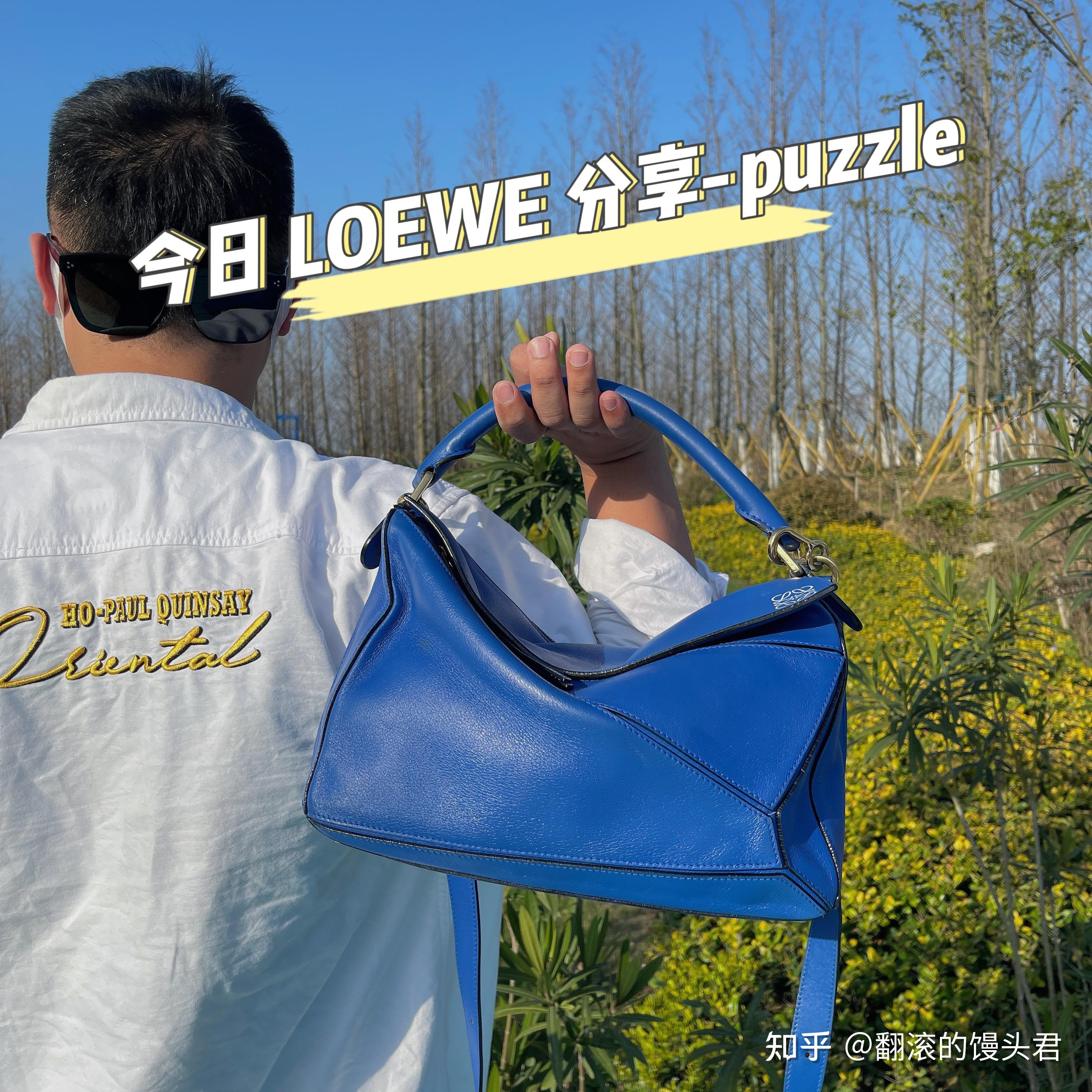 不到6K的LOEWE PUZZLE 中号 克莱因蓝 罗意威几何包 - 知乎