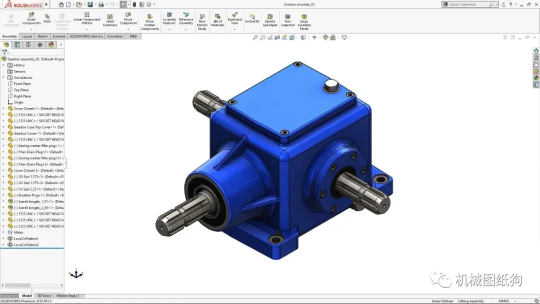 【差减变速器】spiral-bevel-gearbox螺旋锥齿轮箱Solidworks CREO格式 - 知乎