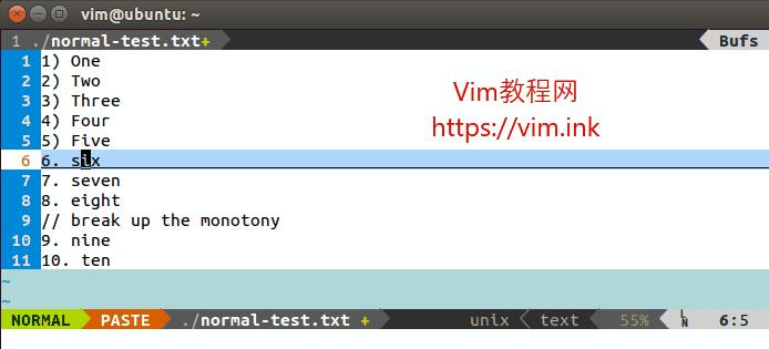Vim normal命令和重复操作 - 知乎
