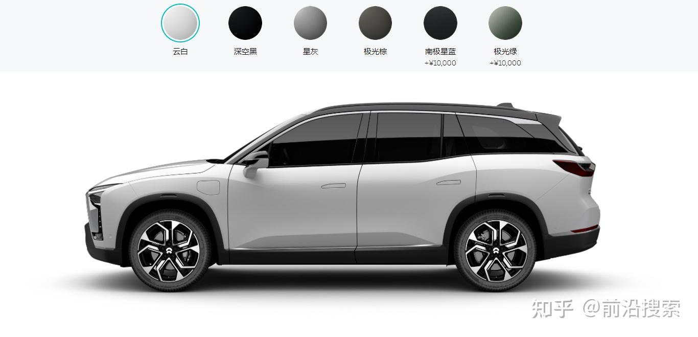 蔚来汽车外观有多少种颜色呢-ES8\ES6\EC6\ET7 外观一览 - 知乎