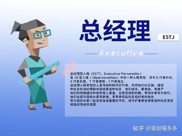 Estj总经理型人格相关问题解析 知乎