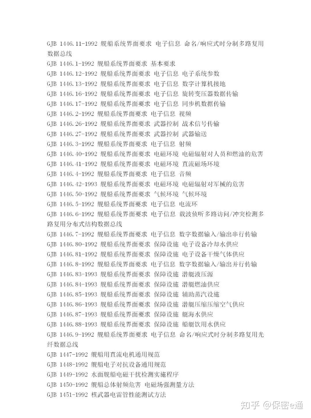 中国军用标准目标丨国军标(GJB) 汇总 - 知乎