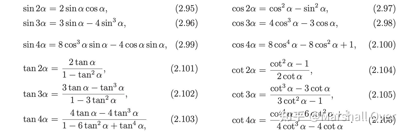 (二)三角函数(Trigonometric Functions)基础知识总结 - 知乎