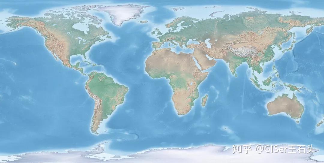 Natural_Earth 全球地形渲染图 Version 3.2 - 知乎