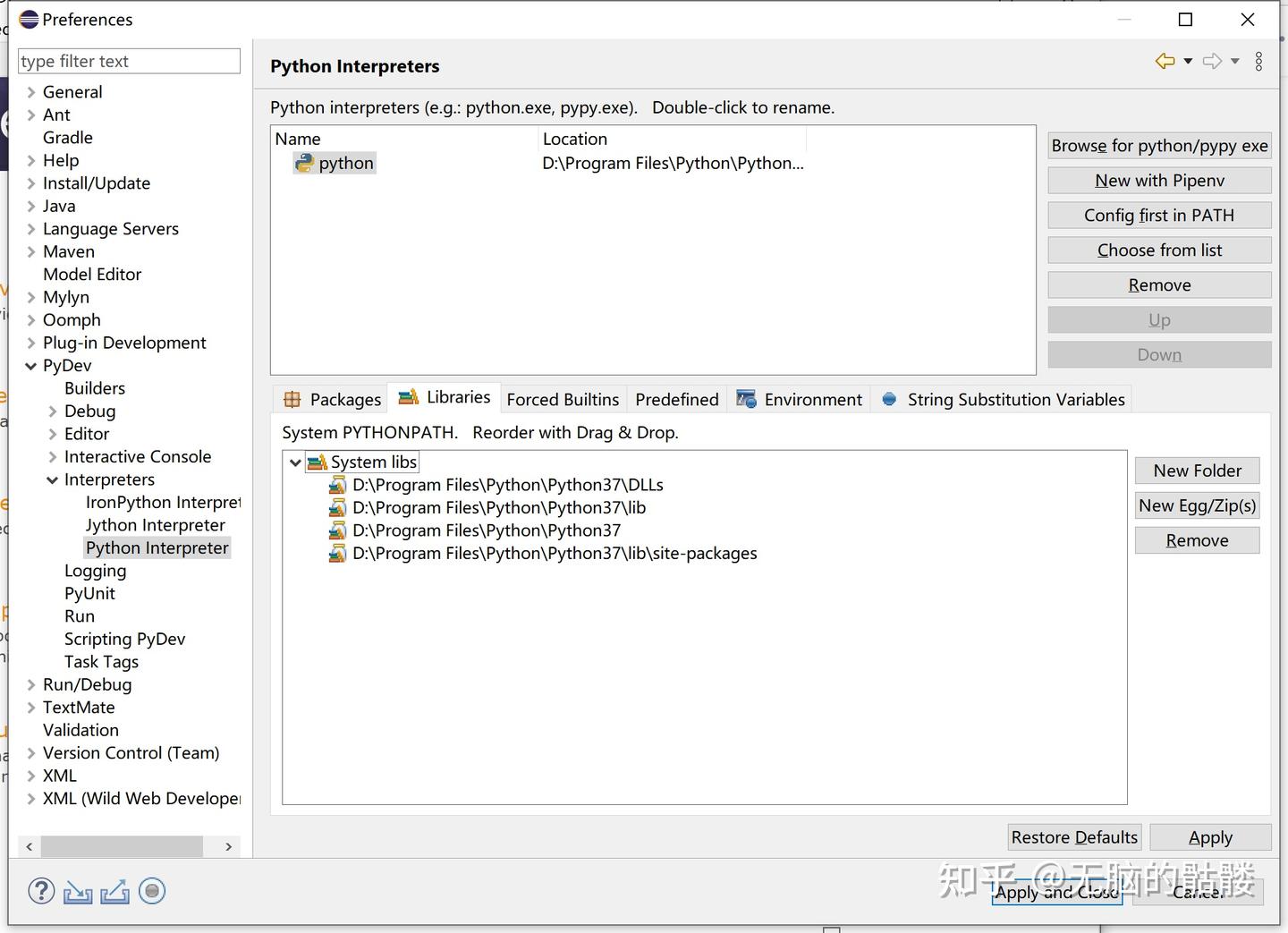 从零开始配置Eclipse IDE下的Python开发环境 （2021.1.17更新） - 知乎