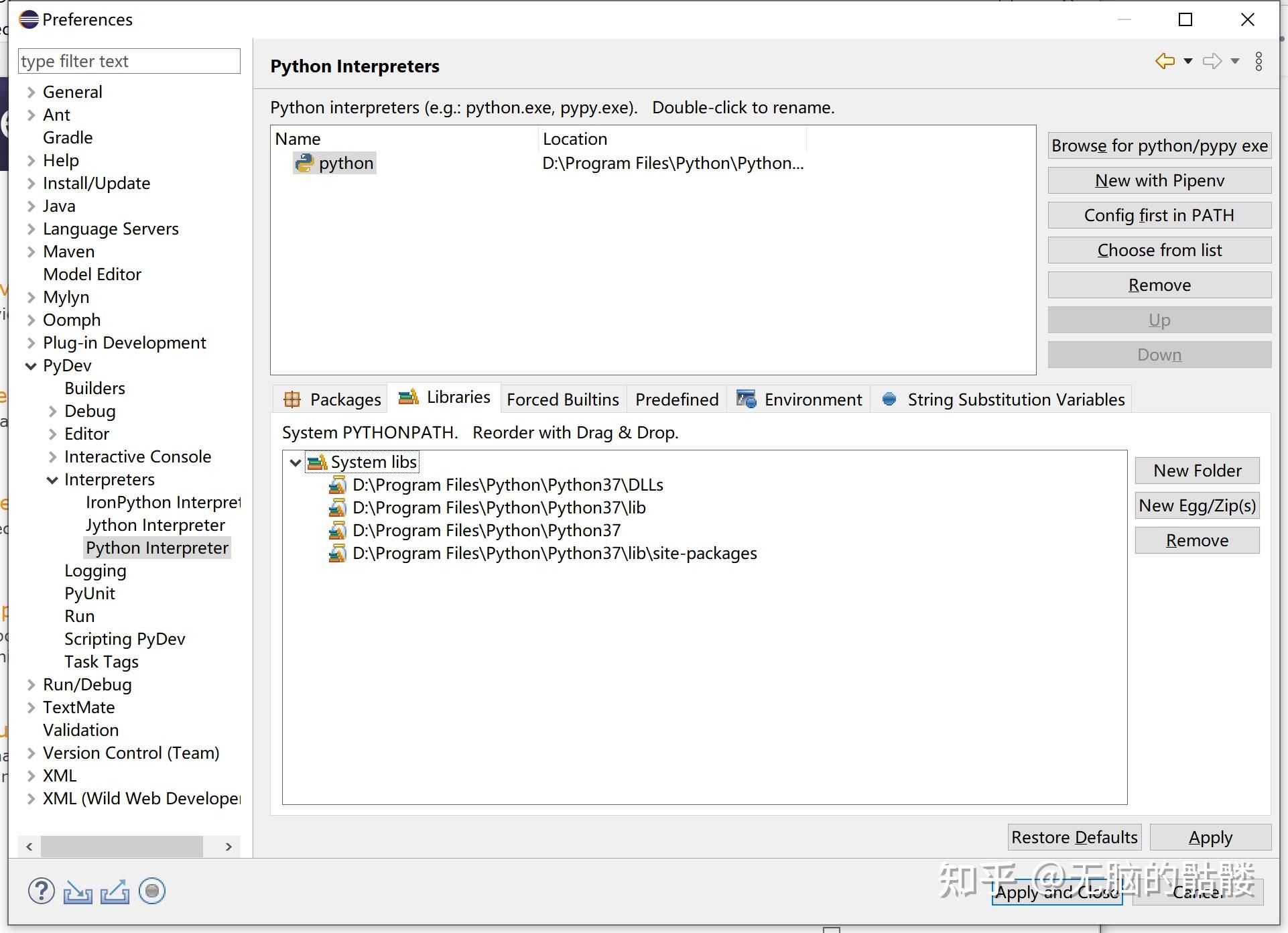 从零开始配置Eclipse IDE下的Python开发环境 （2021.1.17更新） - 知乎