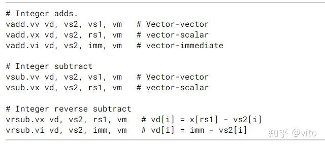 RISCV V扩展（二）Vector指令文档 - 知乎