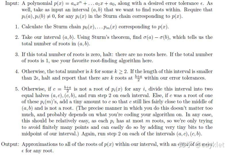 Sturm Theorem原理 - 知乎