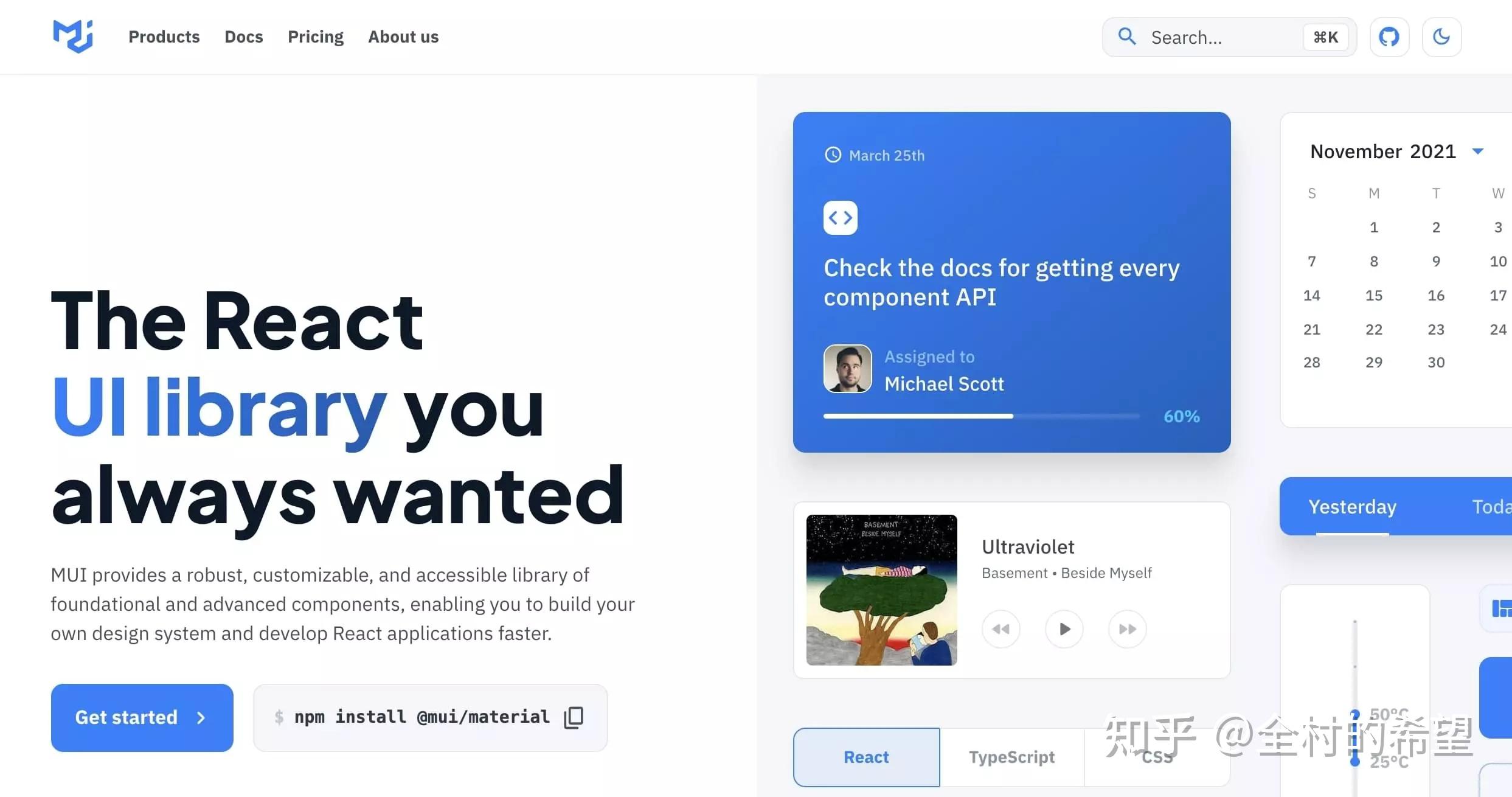 2022 年最受欢迎的 React Ui 组件库你知道是哪个吗 知乎