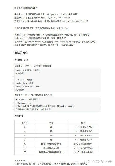 全网最全python语法笔记汇总！学习python基础语法，看这一篇就够了 知乎 7425