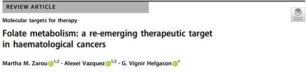 Leukemia | 叶酸代谢作为血癌的治疗靶点的研究进展 - 知乎
