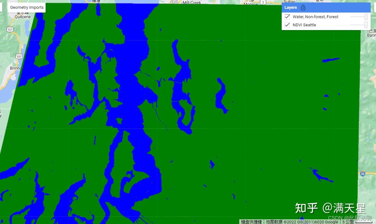 GEE——利用sentinel-2的NDVI影像进行水体和阈值区分计算 - 知乎