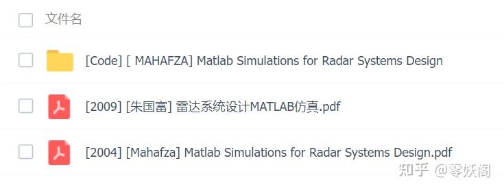 书籍分享 | 《雷达系统设计 MATLAB 仿真》 Mahafza PDF 下载 - 知乎
